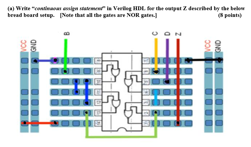 Solved (a) Write "continuous assign statement" in Verilog | Chegg.com