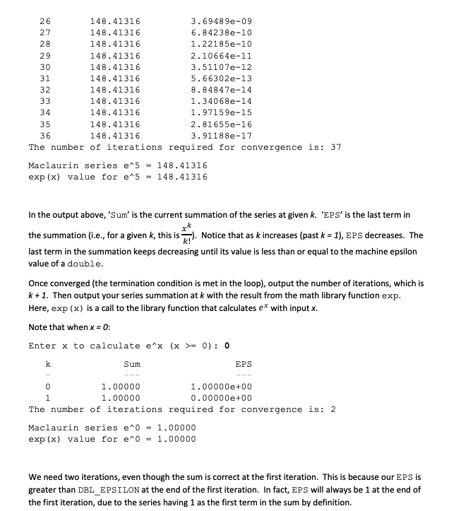 Solved Problem 2: The exponential function ex can be | Chegg.com