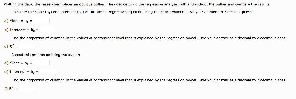 Solved A biologist is studying the levels of heavy metal | Chegg.com