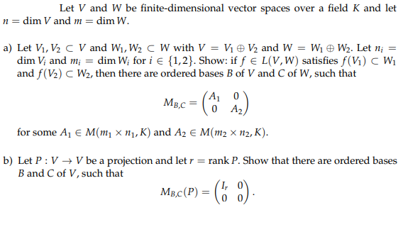 Solved Let V and W be finite-dimensional vector spaces over | Chegg.com