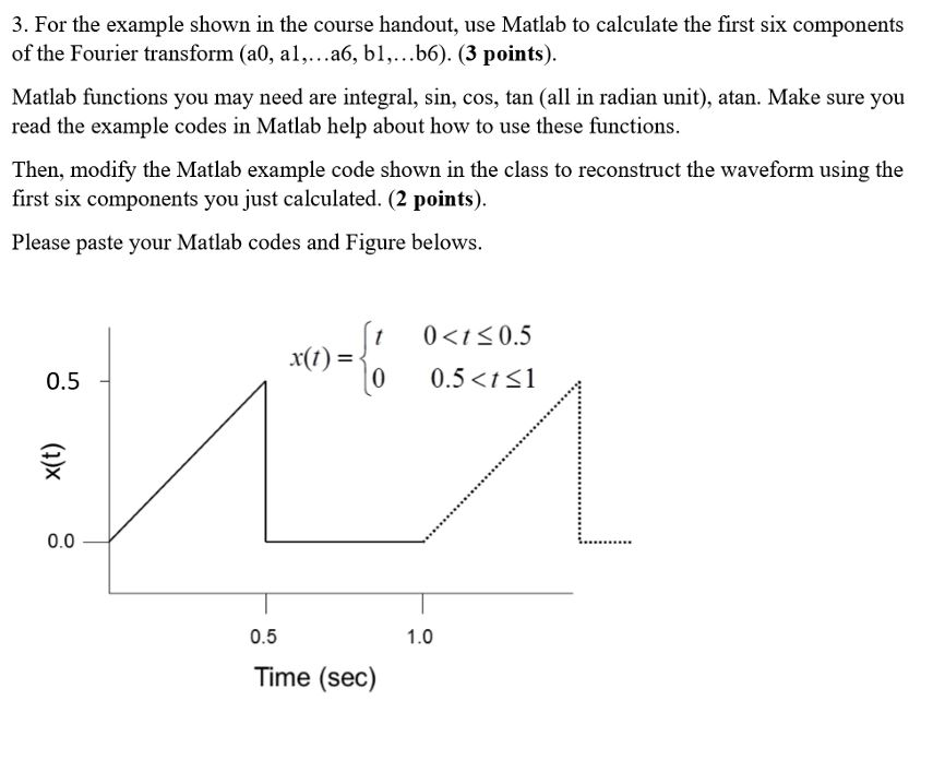 Solved For the example shown in the course handout, use | Chegg.com