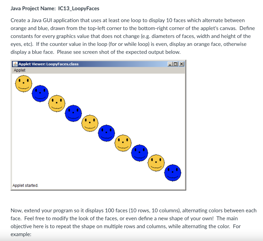 Solved Java Project Name: IC13_BullsEye Create a Java GUI | Chegg.com