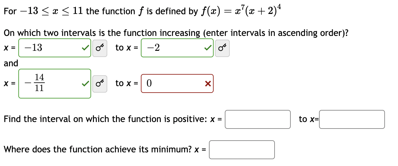 Solved For −13≤x≤11 the function f is defined by | Chegg.com
