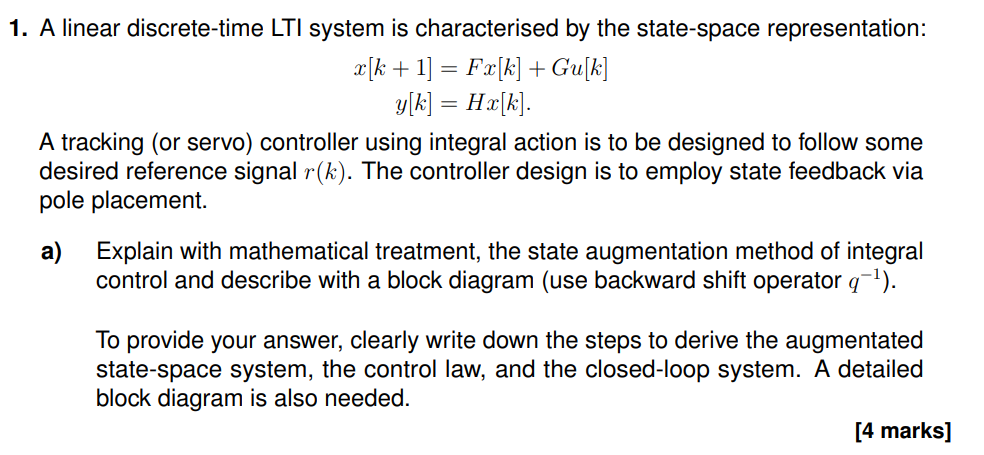 Solved 1. A linear discrete-time LTI system is characterised | Chegg.com