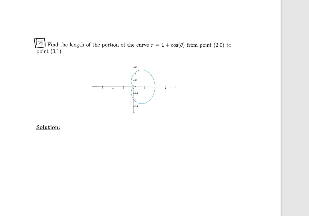 Solved find the length of the portion of the curve r = 1 + | Chegg.com