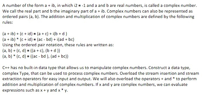 Solved A number of the form a +ib, in which i2 = -1 and a | Chegg.com