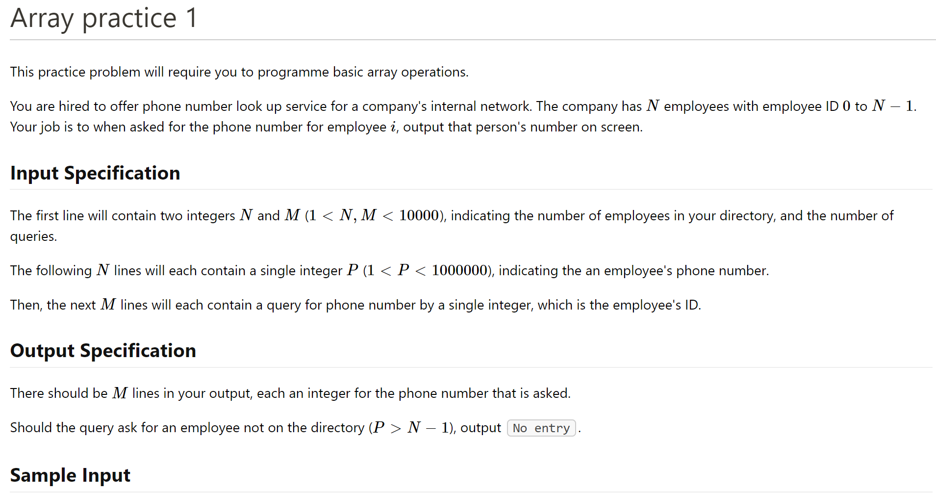 Solved Array practice 1 This practice problem will require | Chegg.com