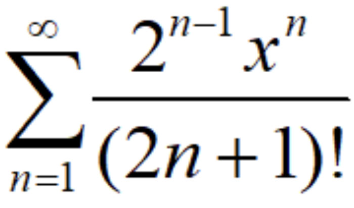 Solved ∑n=1∞(2n+1)!2n−1xn | Chegg.com