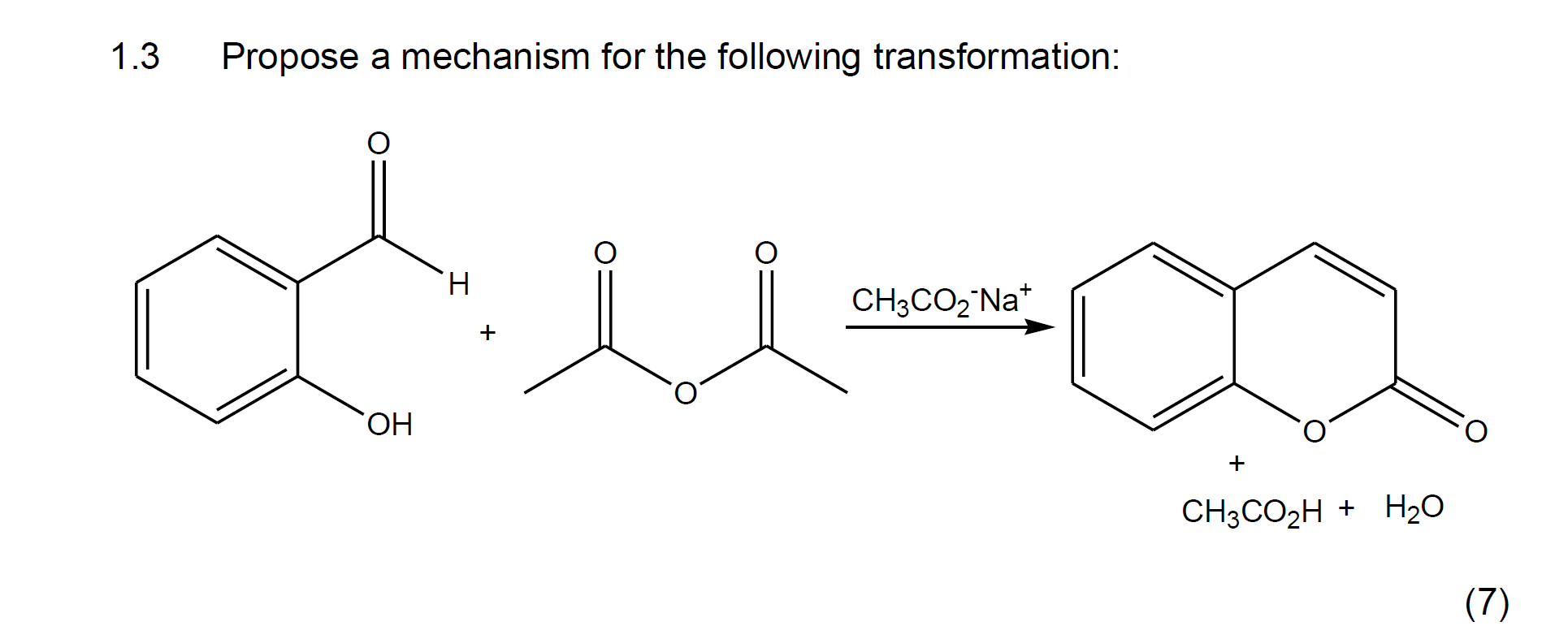 Solved .3 Propose a mechanism for the following | Chegg.com