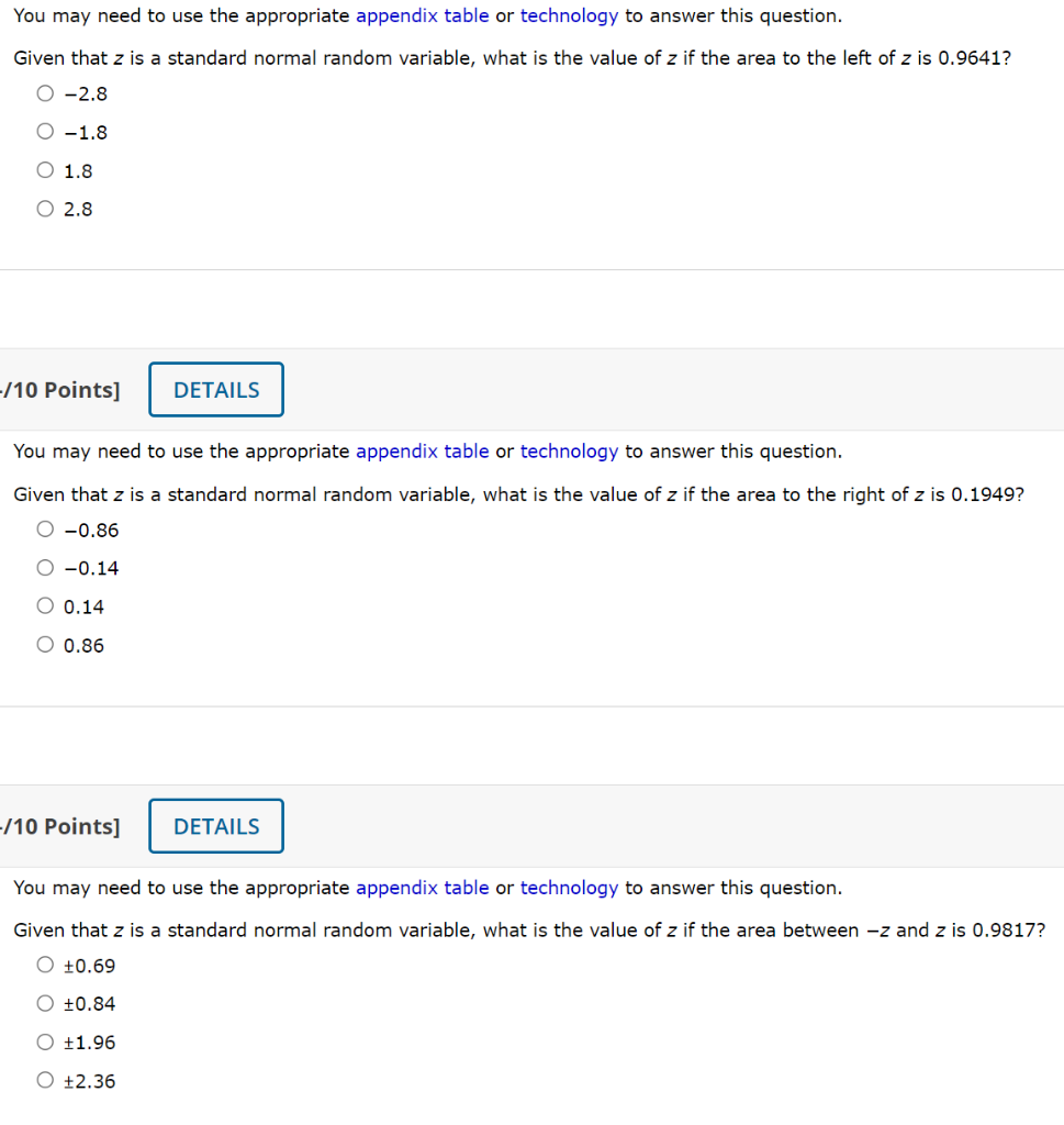 Solved You may need to use the appropriate appendix table or | Chegg.com