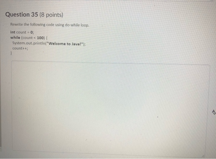 Solved Question 35 (8 points) Rewrite the following code | Chegg.com