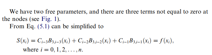 The cubic B-spline interpolation is a linear | Chegg.com