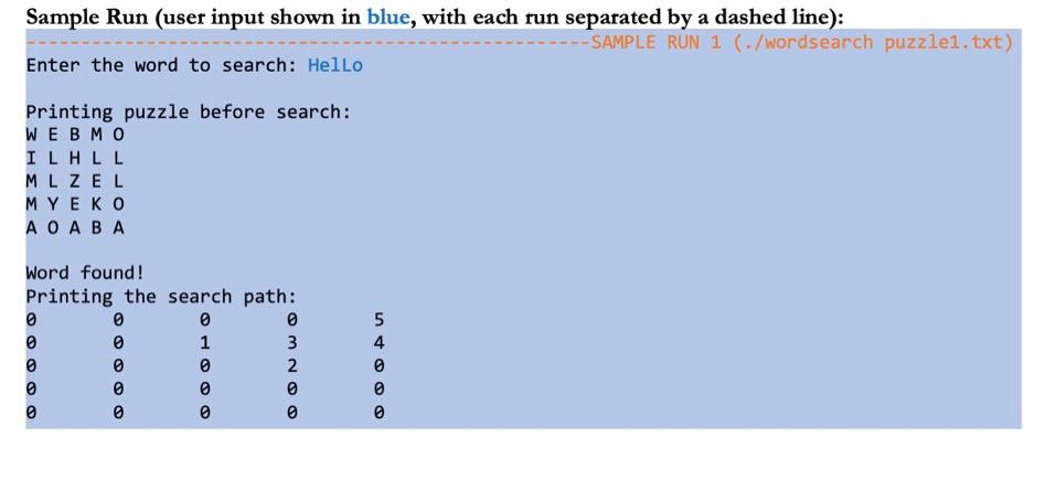 All of the Information is given. In order to run the | Chegg.com