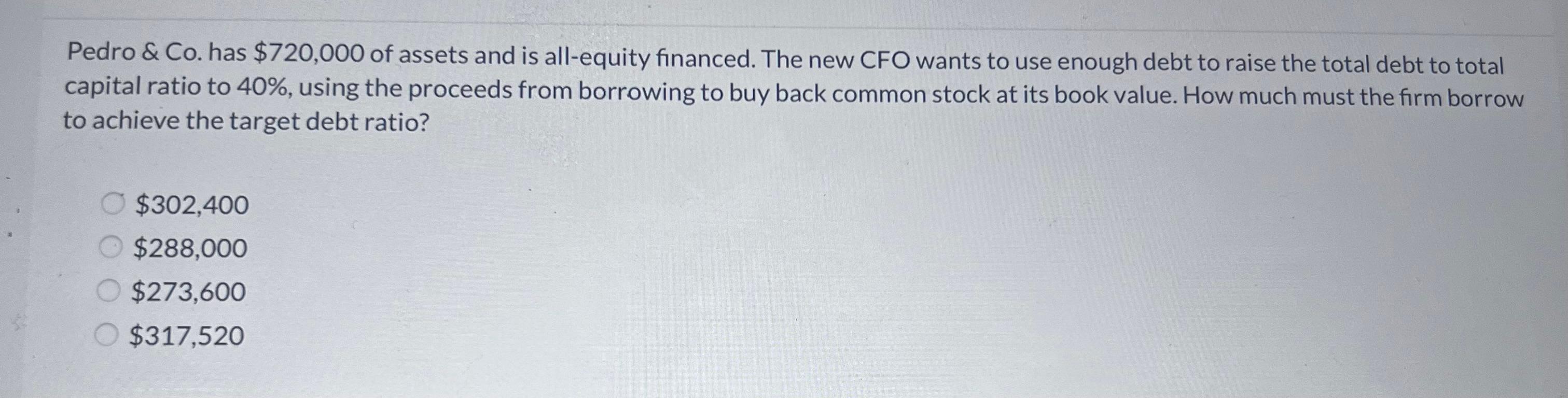 Solved Which of the following does NOT change a firm's | Chegg.com