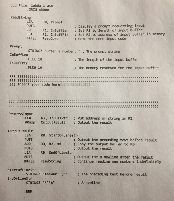 Solved ELE209 Lab 6a LC-3 Assembly Language Programming and | Chegg.com