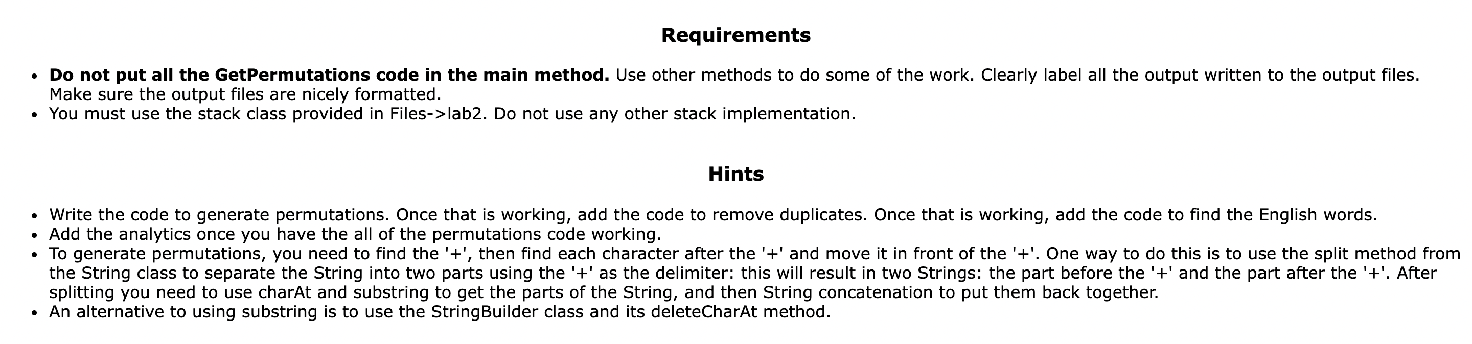 Solved CSC236 Data Structures in Java - Lab 2 In this lab | Chegg.com