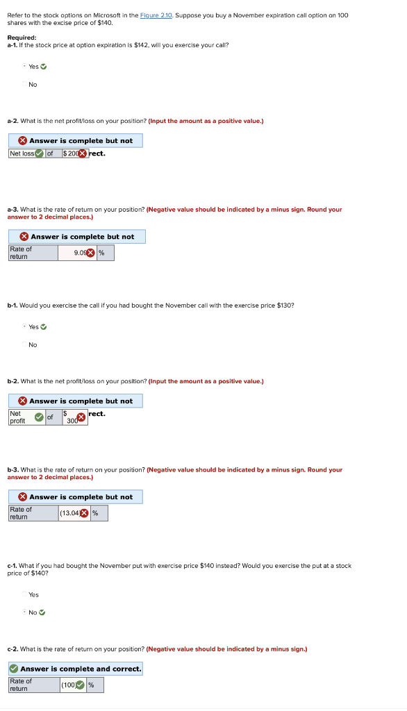 Solved Refer to the stock options on Microsoft in the Figure | Chegg.com