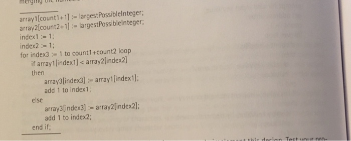 Solved 10. Programming Exercise 5.5.7 gave an algorithm for | Chegg.com