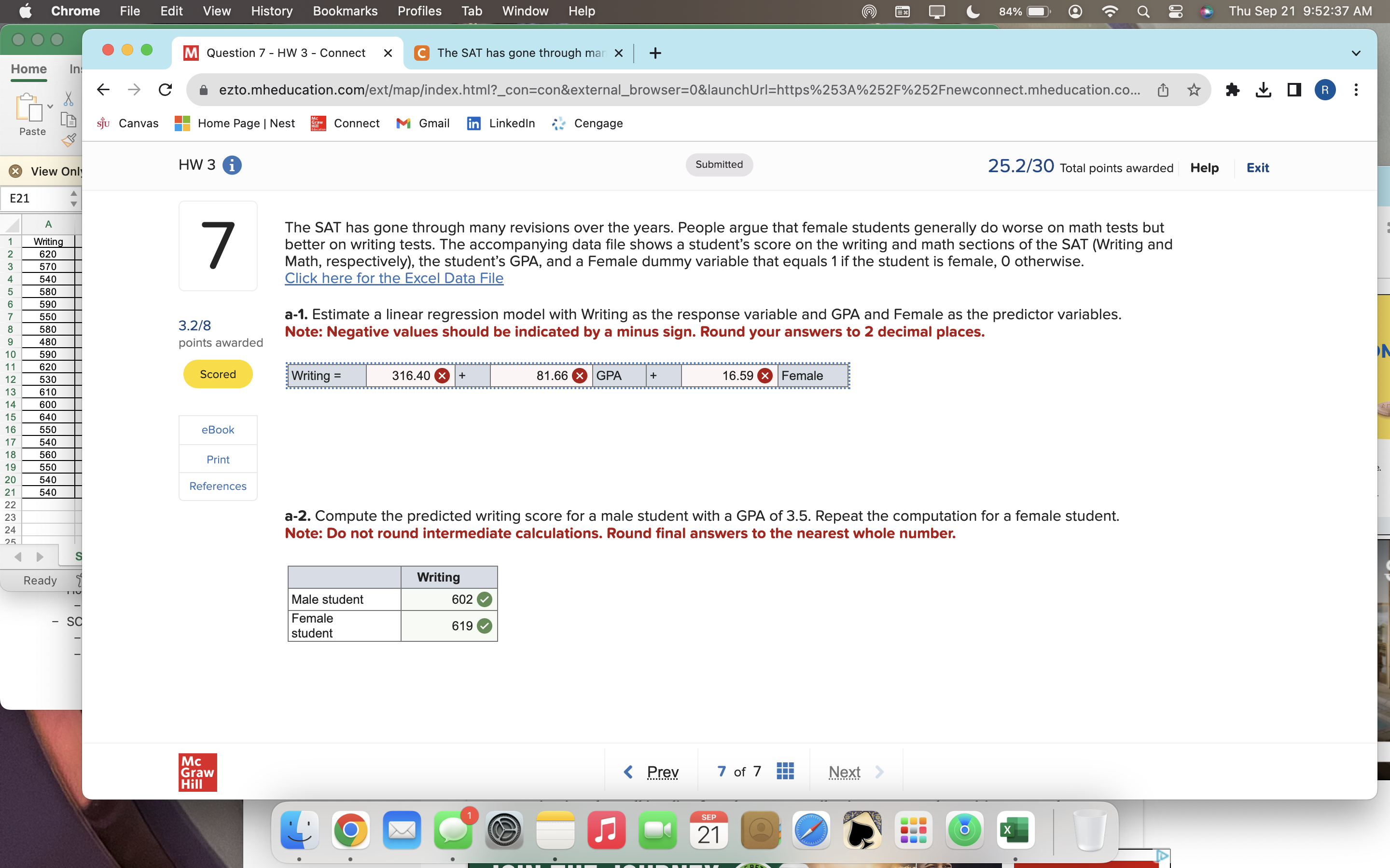 The SAT has gone through many revisions over the | Chegg.com