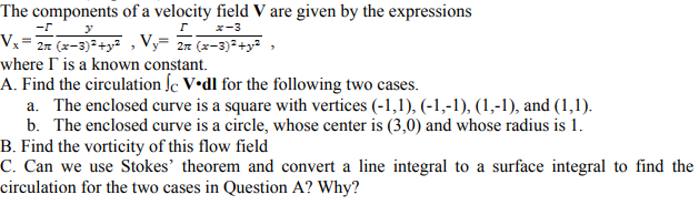 Solved r *-3 The components of a velocity field V are given | Chegg.com