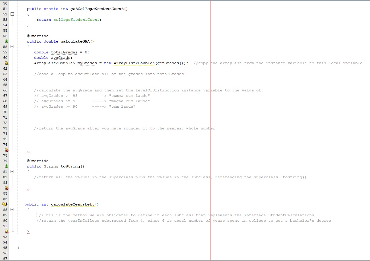 Solved Domain Classes: 1.) After looking at the superclass | Chegg.com
