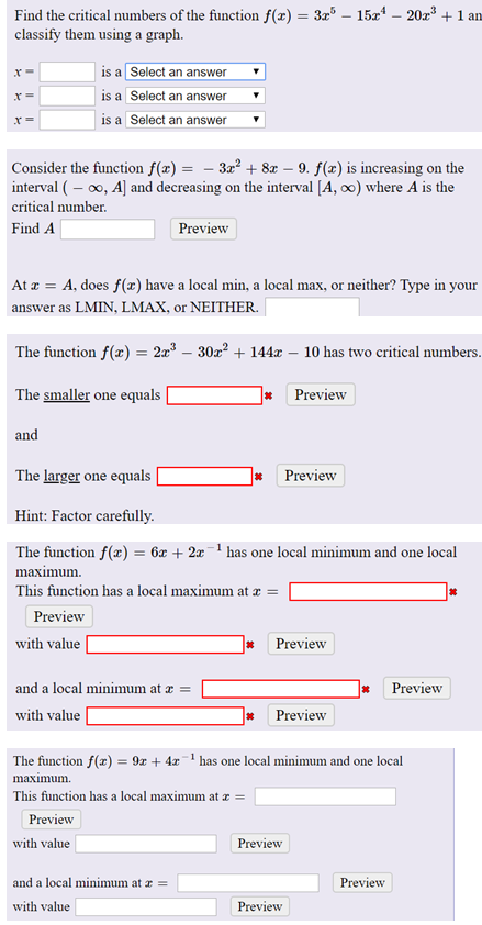 Solved Find the critical numbers of the function f(x) 3 | Chegg.com