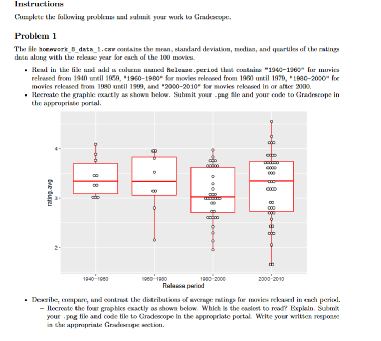 Solved Instructions Complete the following problems and | Chegg.com