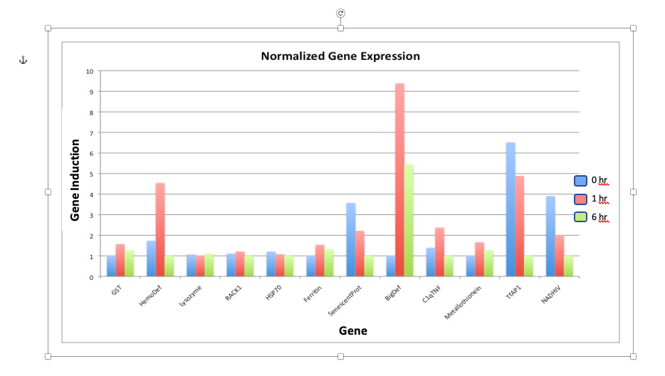 Solved 1 1 Normalized Gene Expression 10 9 09 8 7 Inductio | Chegg.com