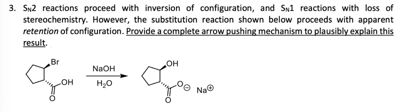 Solved SN2 ﻿reactions proceed with inversion of | Chegg.com