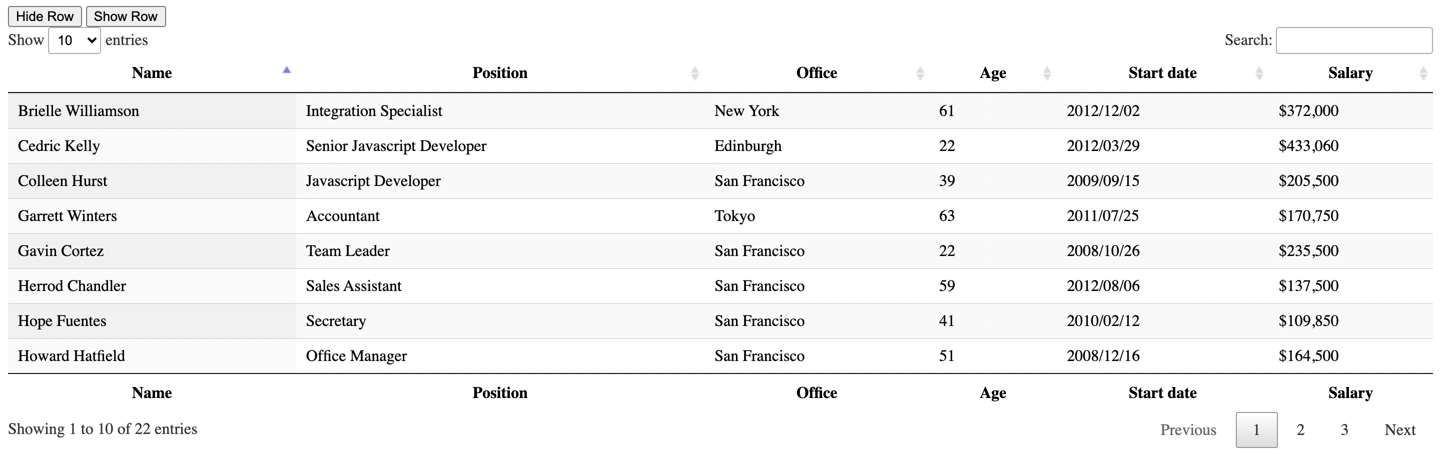Solved When I selected the first 2 ROWS and click hide is | Chegg.com