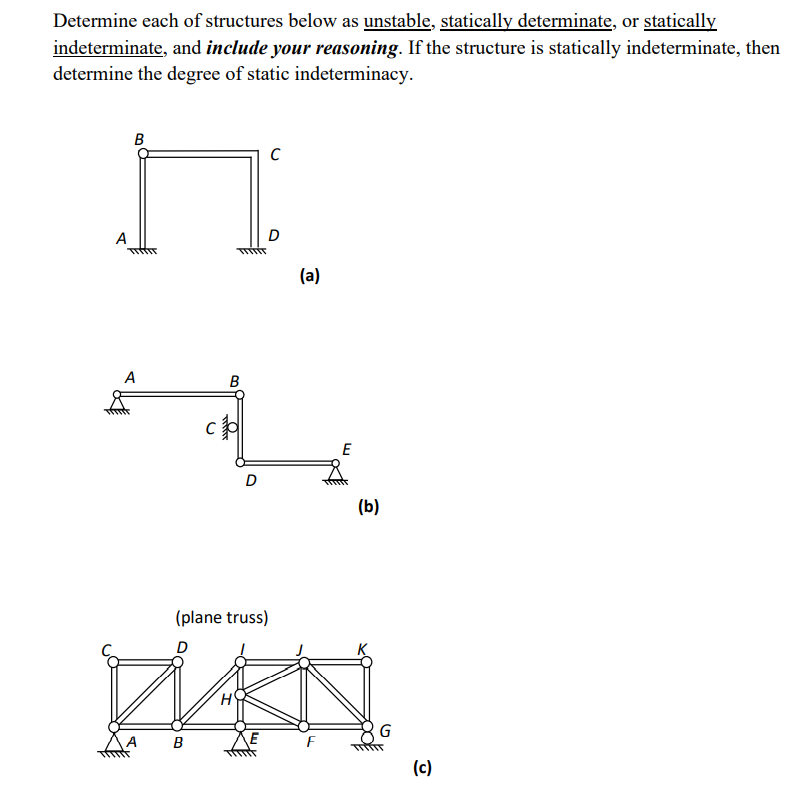 Solved Determine each of structures below as unstable, | Chegg.com