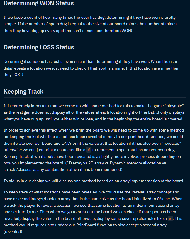 Solved Closed Lab 18: Basic Gameplay Loop for Minesweeper | Chegg.com