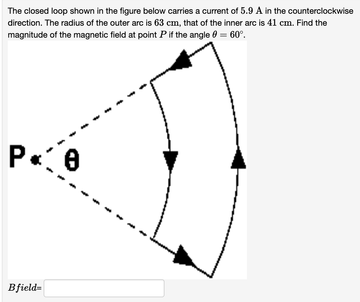 Solved The closed loop shown in the figure below carries a | Chegg.com
