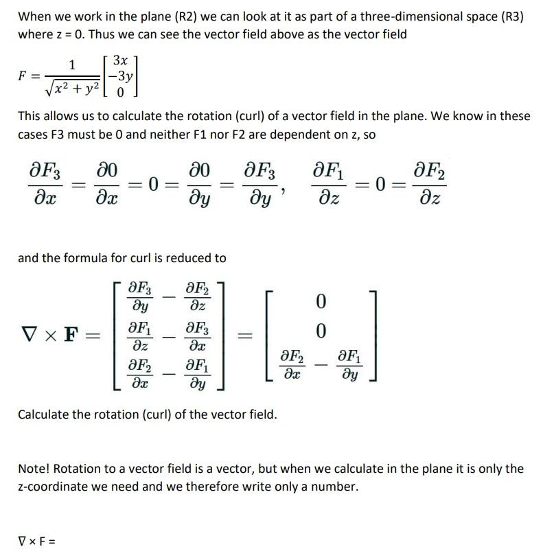 Solved When we work in the plane (R2) we can look at it as | Chegg.com