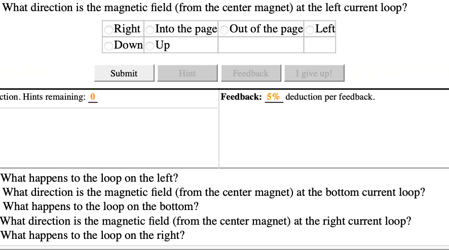 What happens to the loop on the left? What | Chegg.com