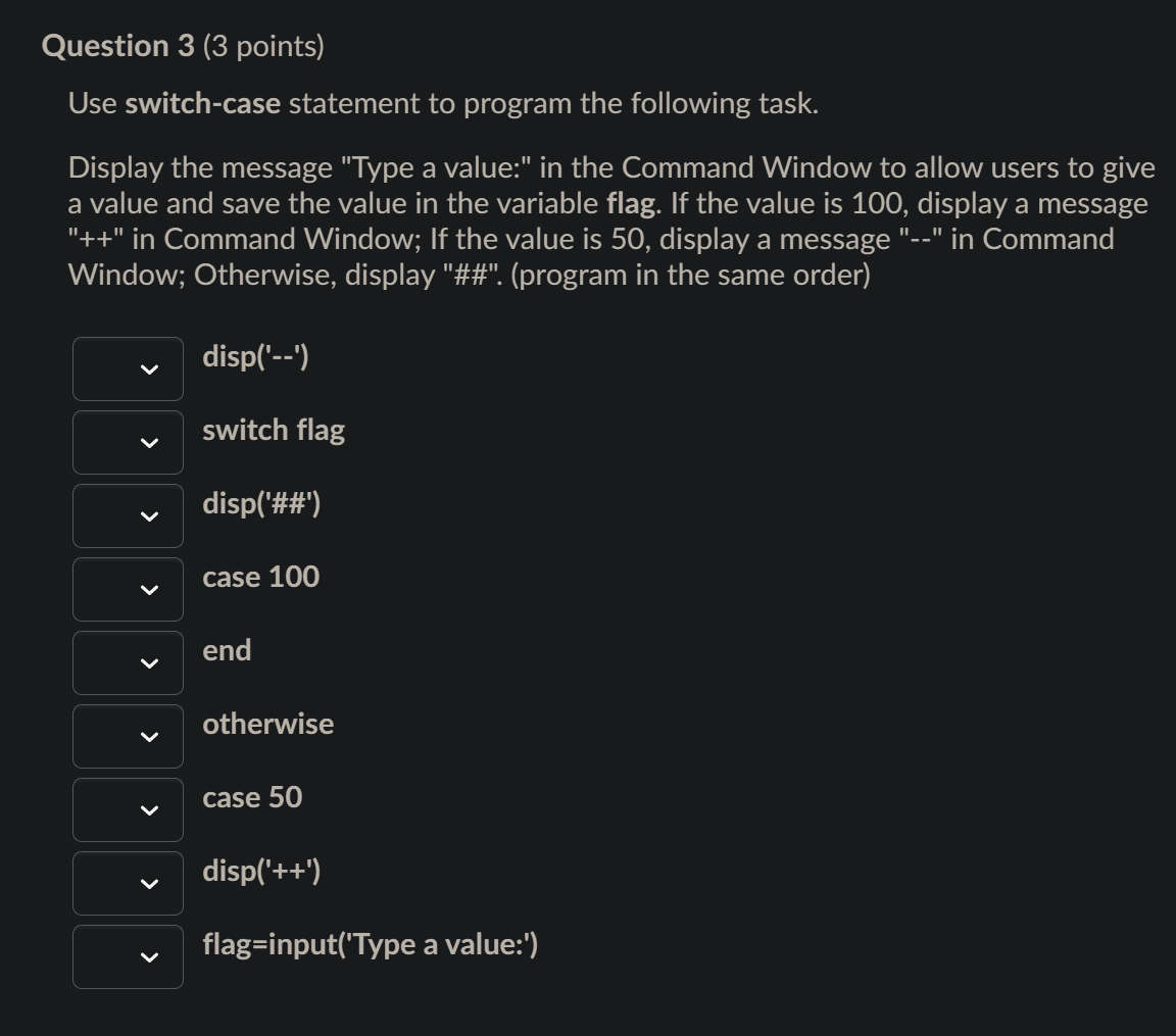 Solved Use switch-case statement to program the following | Chegg.com