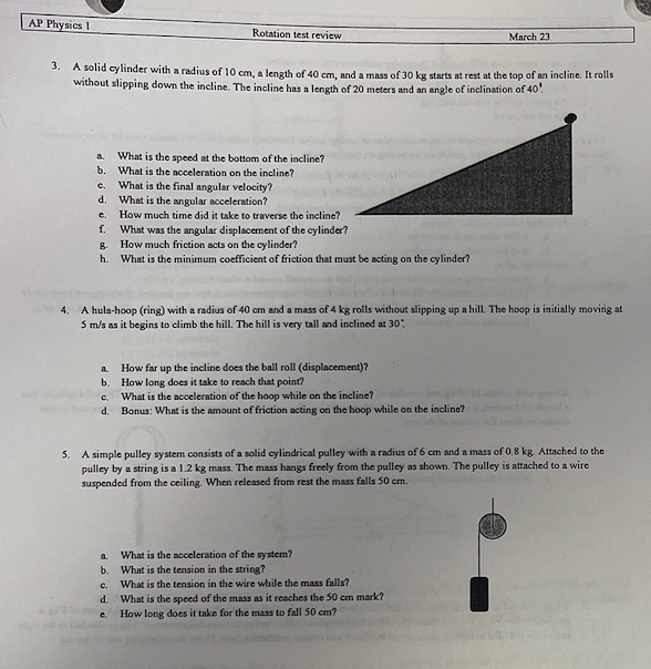 I post the answer key below, but please write it down | Chegg.com