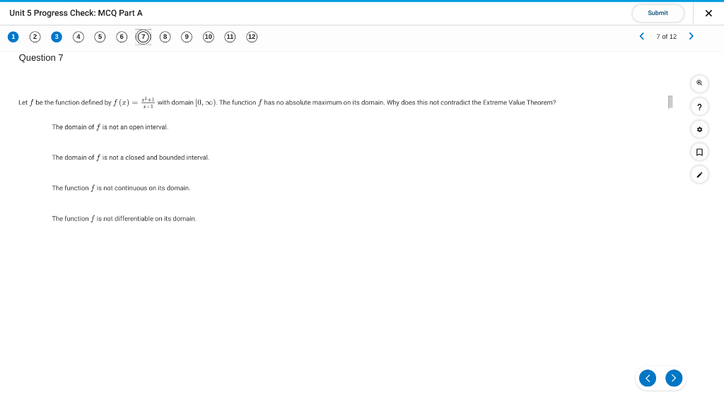 Solved Unit 5 Progress Check: MCQ Part A Submit х 10 (11 12 | Chegg.com