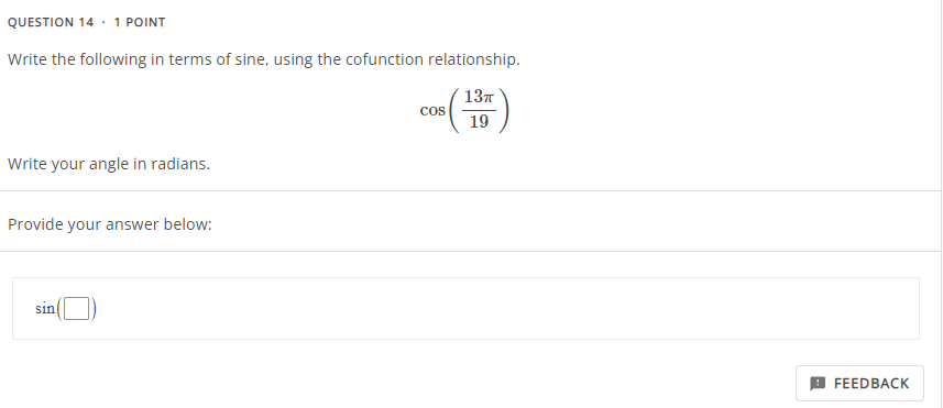 Solved QUESTION 14 * 1 ﻿POINTWrite the following in terms of | Chegg.com