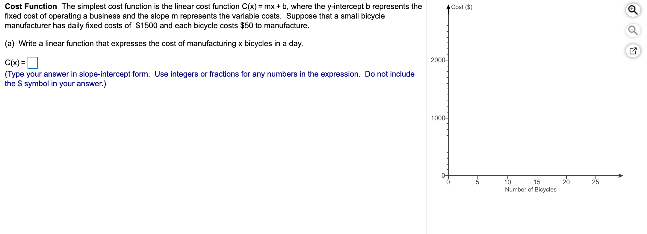 Solved Cost Cost Function The Simplest Cost Function Is