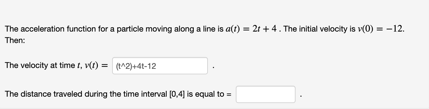 Solved The acceleration function for a particle moving along | Chegg.com