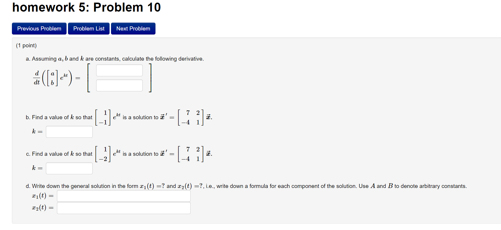 Solved En Is A Solution To Homework 5 Problem 10 Previous 0972