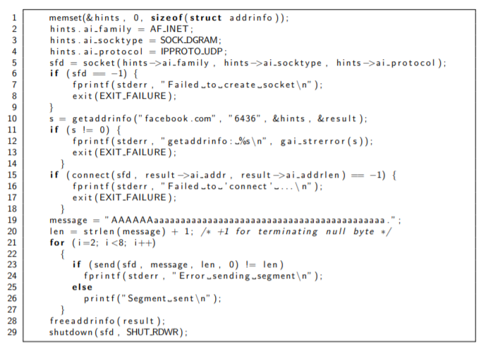 Solved memset(&hints, 0, sizeof (struct addrinfo)) hints . | Chegg.com Solved memset(&hints, 0, sizeof (struct addrinfo)) hints . | Chegg.com