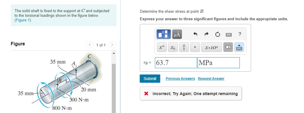 Solved The solid shaft is fixed to the support at C and | Chegg.com