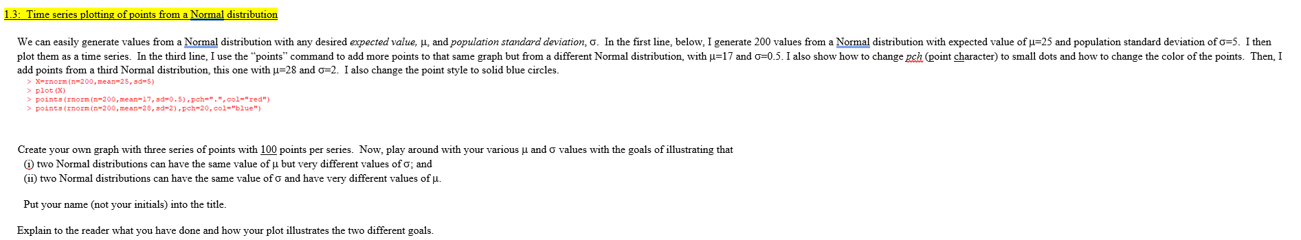 Solved Install R to type the commands and get the results | Chegg.com