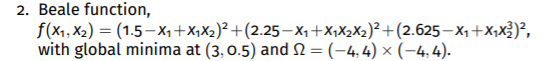 Solved 2. Beale function, f(x1, x2) = (1.5-X1 + X1x2)+(2.25- | Chegg.com