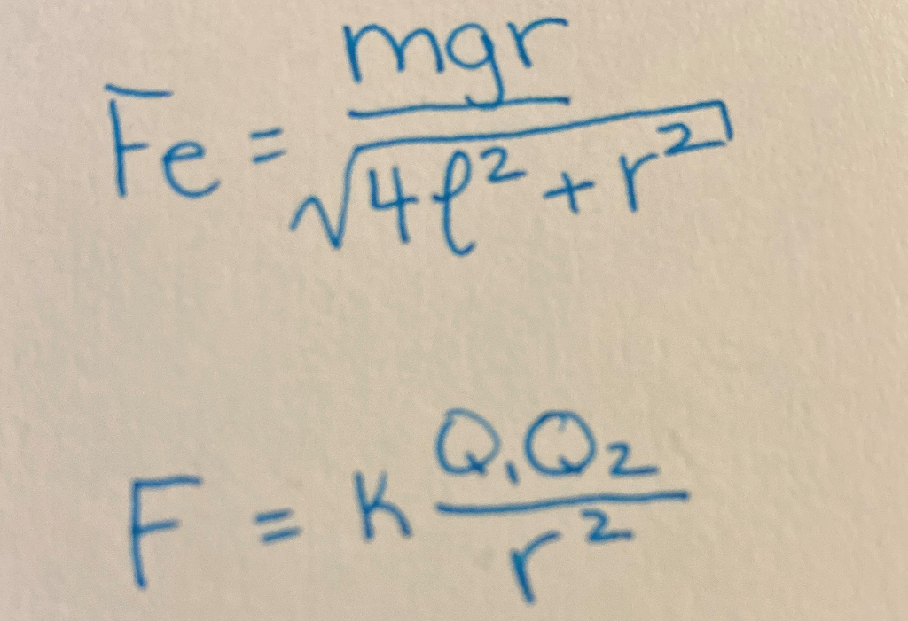 Solved How do you calculate the charge on a sphere in | Chegg.com