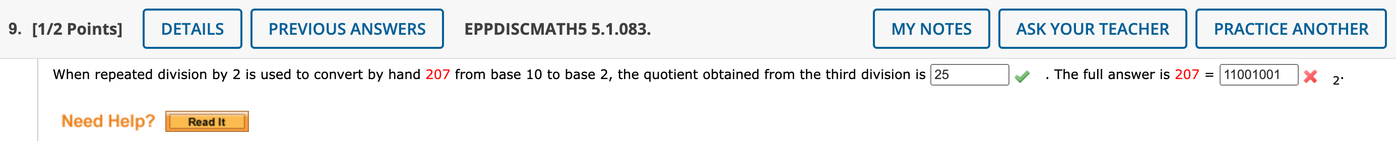 Solved When repeated division by 2 is used to convert by | Chegg.com