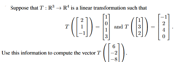 Solved Suppose that T : R3 R4 is a linear transformation | Chegg.com