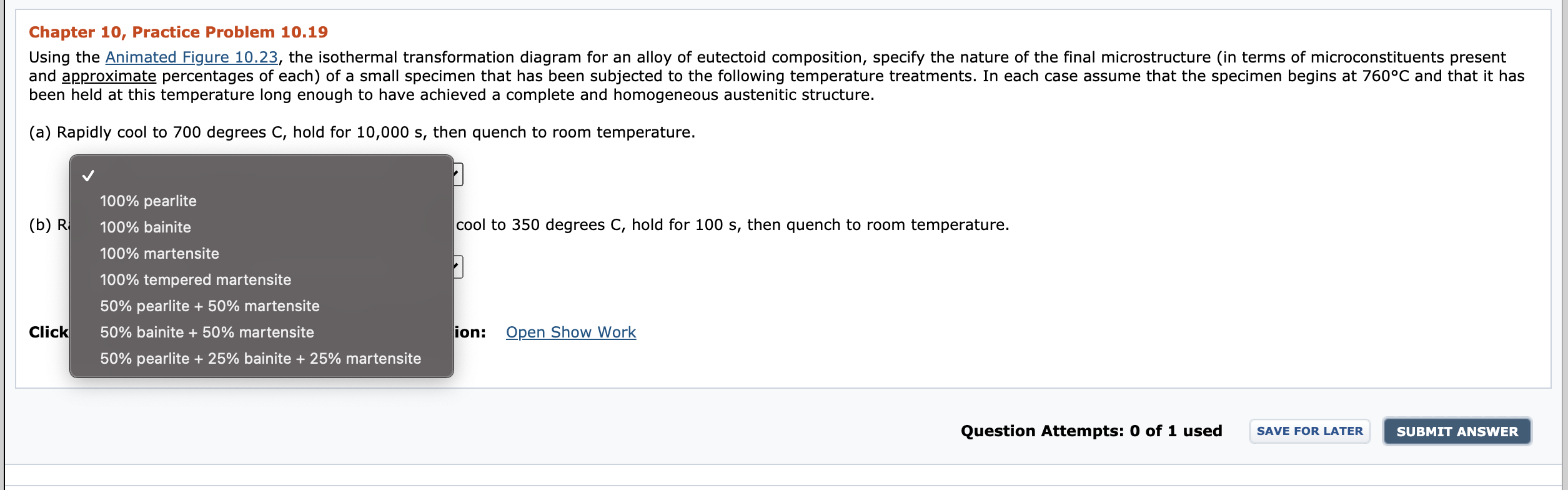 Solved Chapter 10 Practice Problem 10 19 Using The Animated Chegg